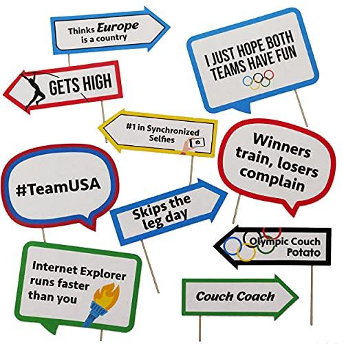 Promo Olympics Photo Booth Props - Sports Party Decorations Cicil 0% 3x ...