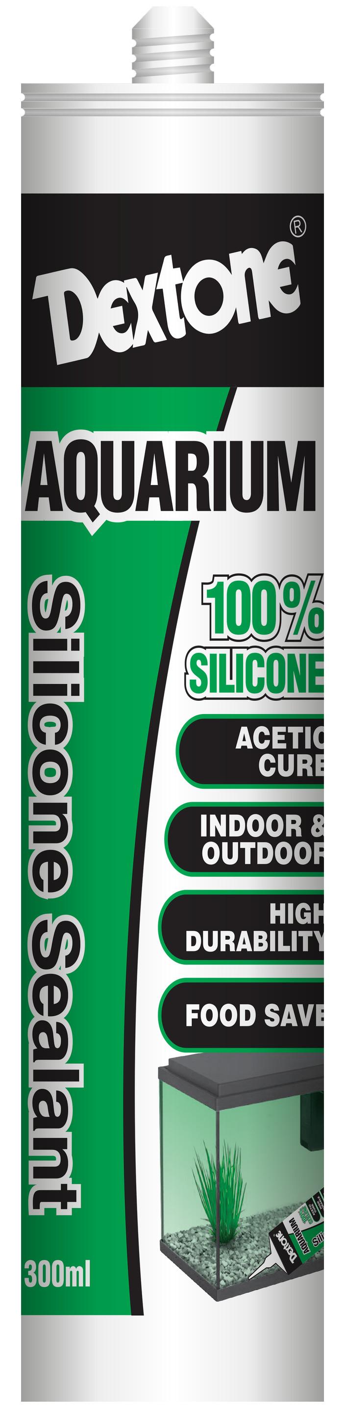 Promo Lem Kaca Dextone Silicone Sealant Tabung Aquarium 300 ml ...