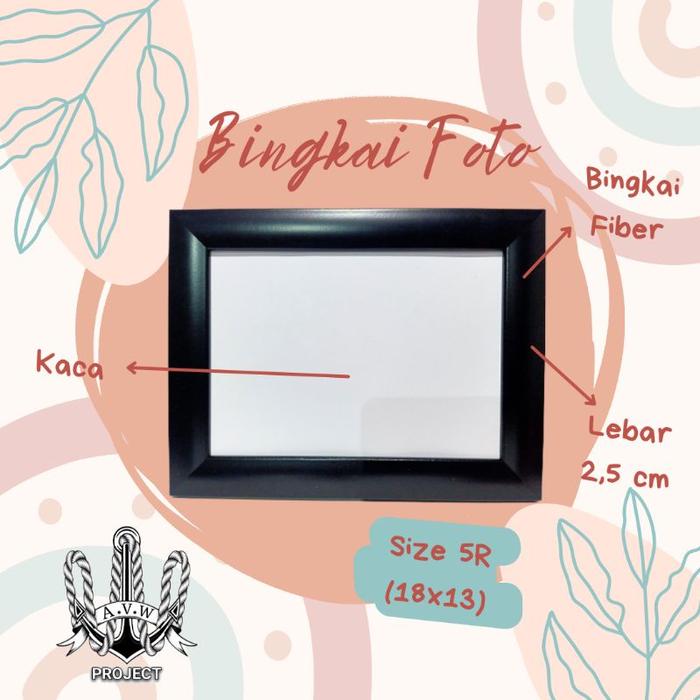 Jual Bingkai Foto minimalis Hitam ukuran 5R, Frame, Pigura Fiber - Kota ...