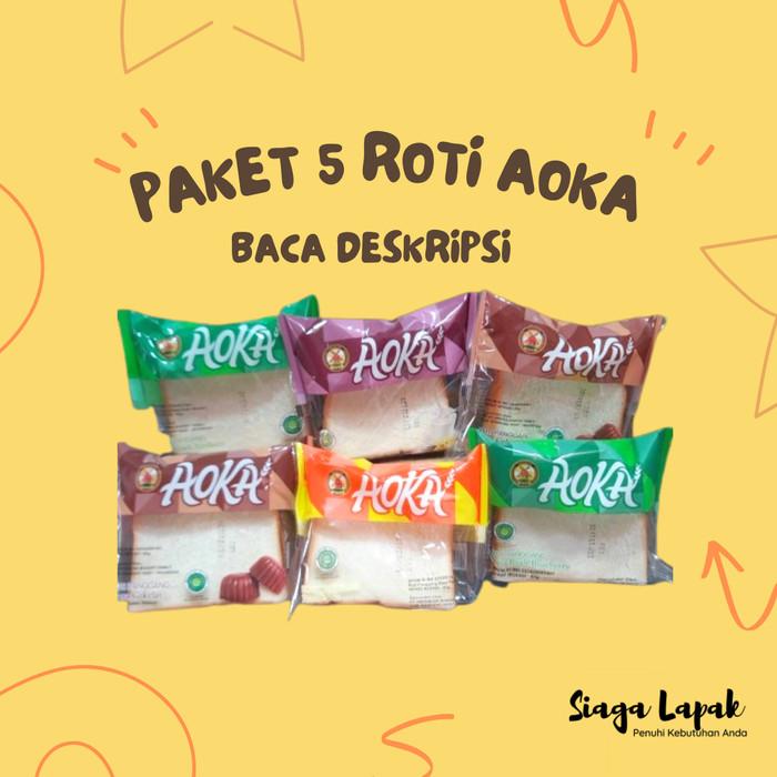 Promo Paket 5 Roti Aoka All Varian Mix Rasa 65gr - Kota Malang - Siaga ...