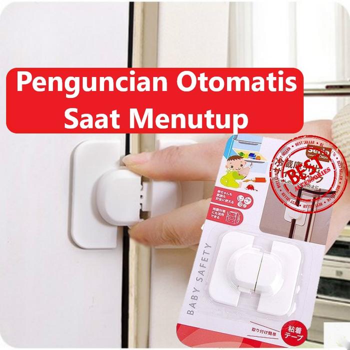 Jual Pengaman Furniture Safety Lock Pengunci Kunci Laci Kulkas Kabinet ...
