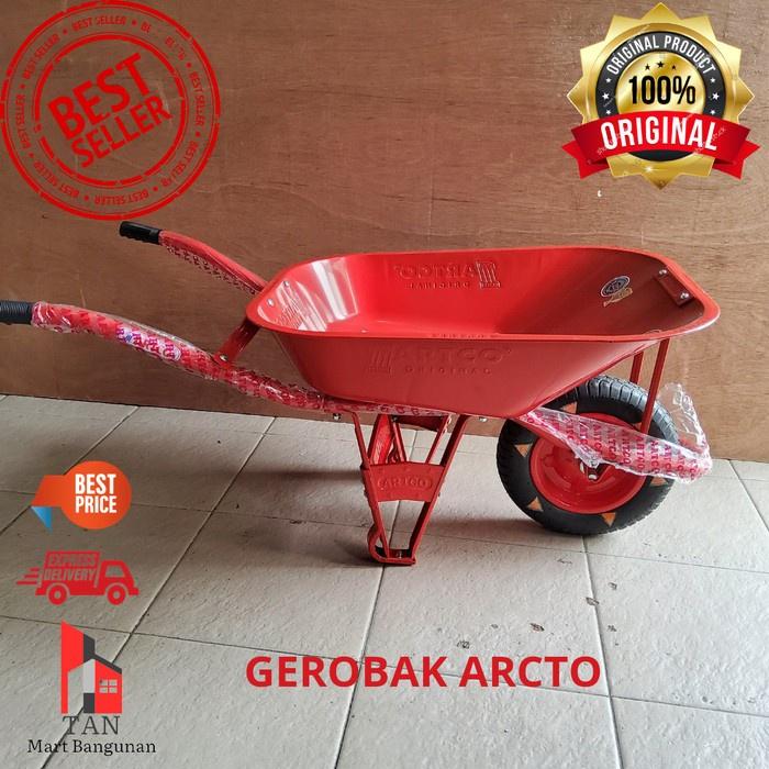 Jual Gerobak ROLI Arcto Merah Asli Sorong Dorong Proyek Pasir Batu ...