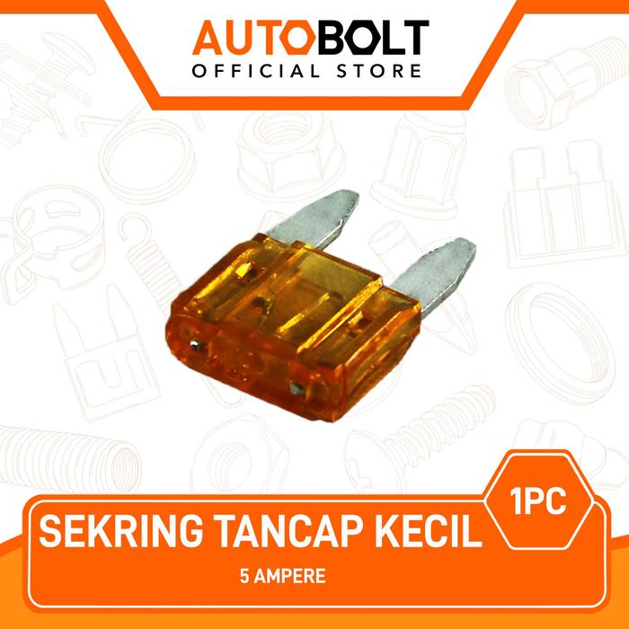 Jual Sekring Tancap Kecil 5A 5 A Amper 5 Ampere Sikring Fuse Blade ...