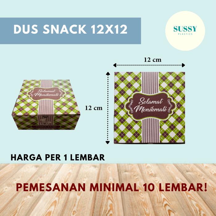 Jual DUS SNACK / DUS GS MOTIF / DUS KUE 12X12 12X14 12X16 18X18 - 12x12 ...