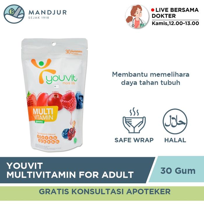 Jual Youvit Multivitamin For Adult 30 Gummies - Multivitamin Gummy Dewasa - Kota Bogor - shop ...