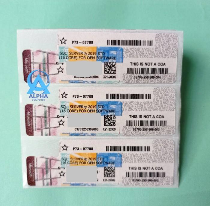 Jual Lisensi SQL Server 2019 Standard COA 16 Core Lifetime Original ... Jual Lisensi SQL Server 2019 Standard COA 16 Core Lifetime Original ...