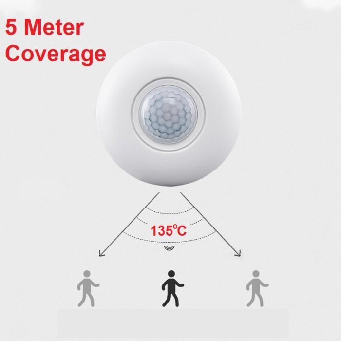 Jual QUALITY! SAKLAR LAMPU SENSOR GERAK PIR SWITCH OTOMATIS MOTION ...