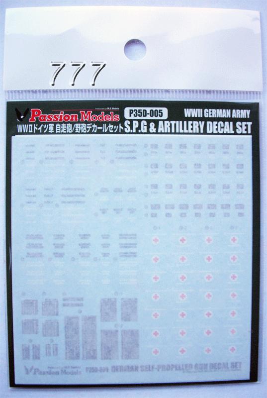 Jual Passion Models German S.P.G & ARTILLERY DECAL SET - Kota Bengkulu ...