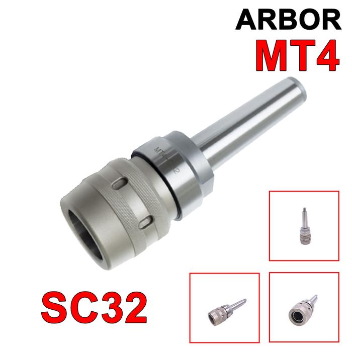 Promo Arbor MT4-C32 Chuck Bor Cekam Bor Penjepit Bor MT4 C32 Arbor SC32 ...