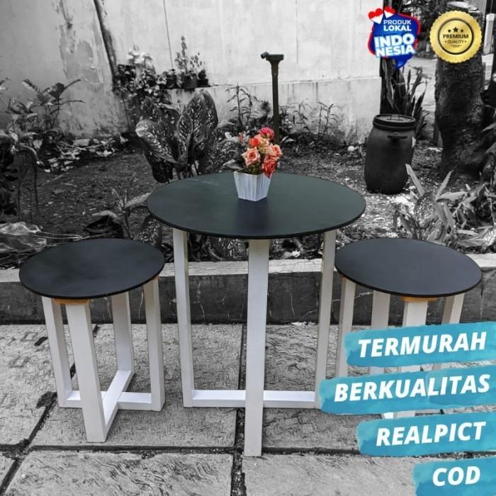 Jual Meja Cafe Besar Set Meja Kopi Hitam Putih - Kota Depok - saMju ...