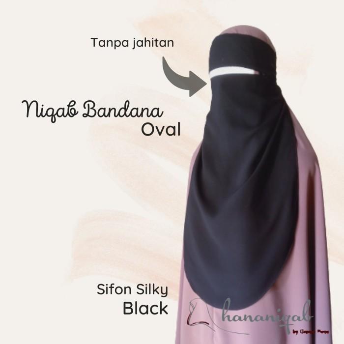 Jual NEW CADAR NIQAB BANDANA OVAL|HANANIQAB|SIFON SILKY LEMBUT WARNA ...