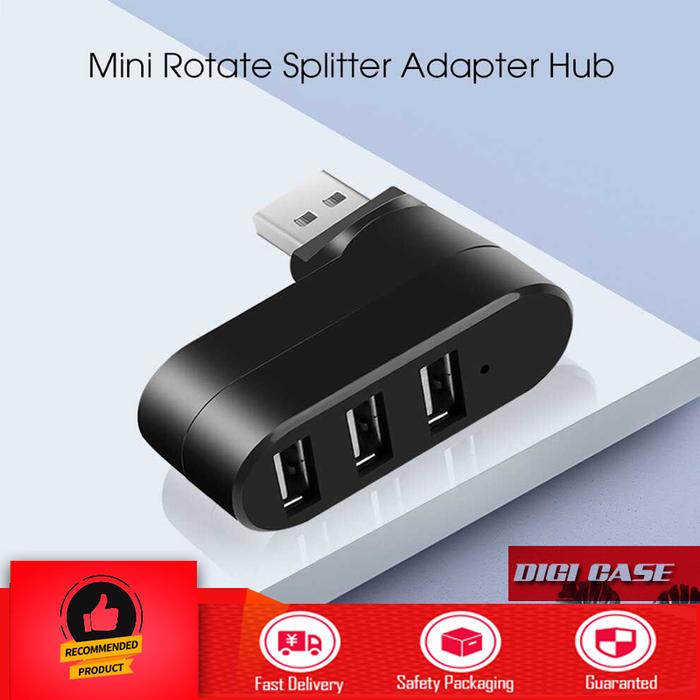 Jual USB Hub 2.0 3 Port Mini Rotary Splitter Adaptor KU180 - Jakarta ...