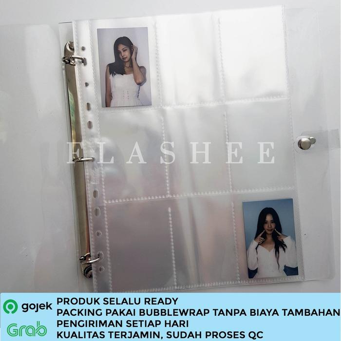 Jual Binder Transparan A4 3 ring untuk Binder Photocard Polaroid Binder ...