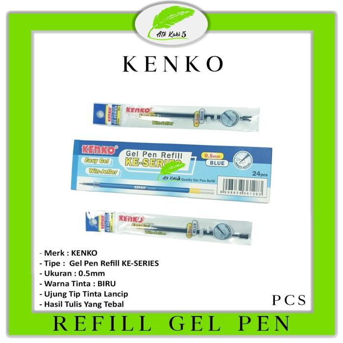 Jual Refill pen gel kenko 0,5 mm KE-series (Tinta Biru) ECER - Jakarta ...