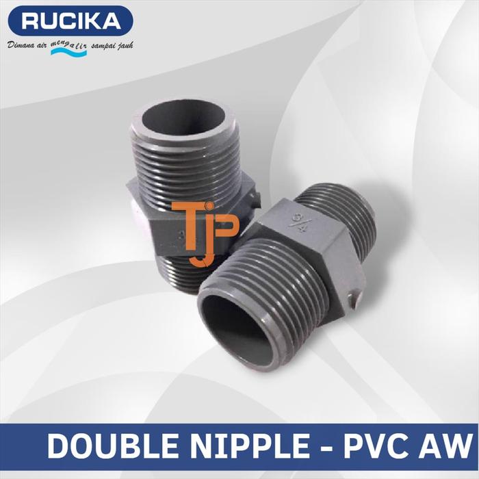 Jual DOUBLE NEEPLE PVC AW RUCIKA 1/2" - Kab. Bekasi - topjayapompa ...