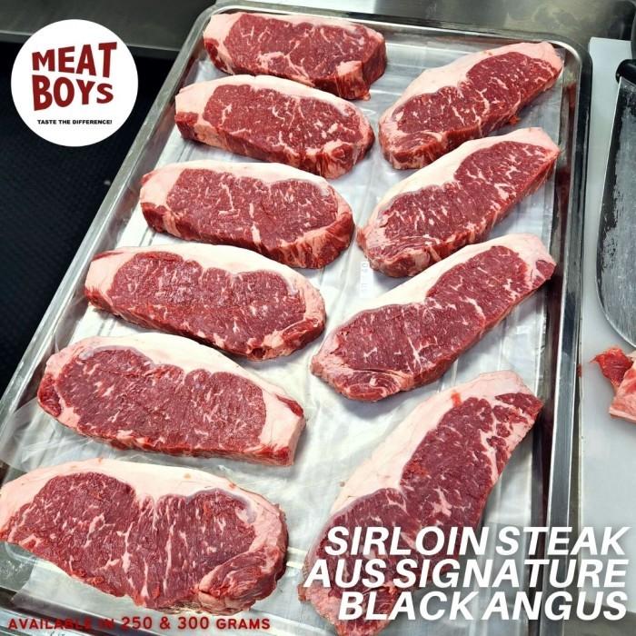 Jual SIRLOIN STEAK MB3-5 AUS SIGNATURE BLACK ANGUS - 250 Gram - Jakarta ...