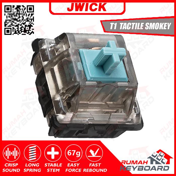 Jual SWITCH - JWK - JWICK - T1 SMOKEY - 5 PIN - 67g - TACTILE - PCB ...