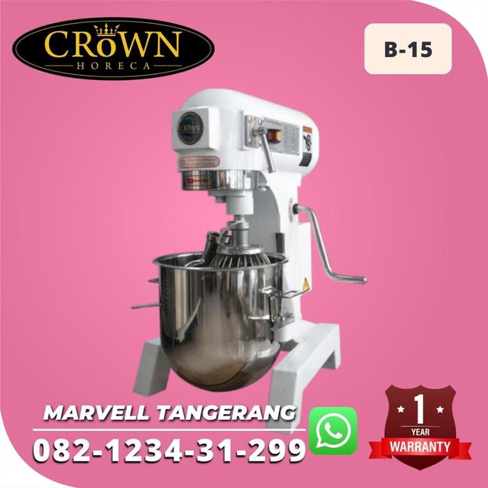 Jual Mixer Roti Mesin Pengaduk Adonan Crown Horeca B15 Kapasitas 5kg ...