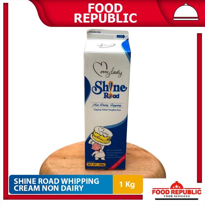 Promo SHINE ROAD NON DAIRY WHIPPING CREAM 1 LTR - TOPPING NABATI HALAL ...