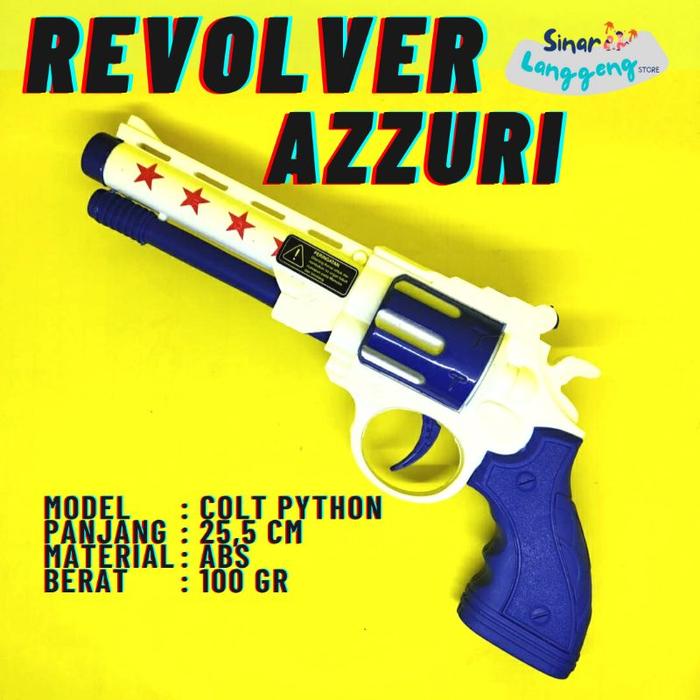 Jual Azzuri Revo Warna Warni Mainan Revolver Pistol Kokang Tembakan ...