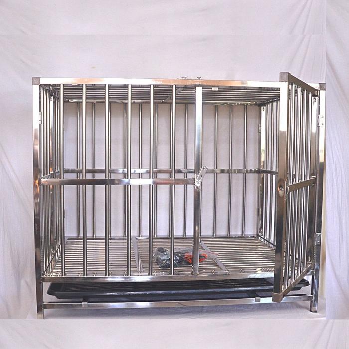 Promo Dog Cage Kandang Anjing Stainless Cage Small 94x64x84cm Cicil 0% ...