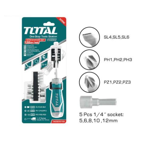 Jual TTL OBENG RATCHET SET 15 IN 1 TACSD30156 - Kota Tangerang - sumber ...