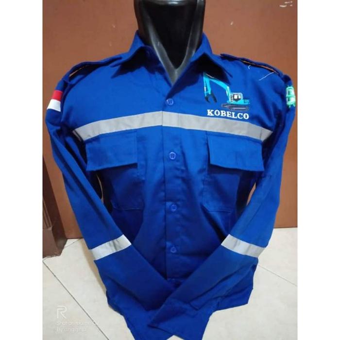 Jual kemeja kerja pria seragam kerja proyek alat berat exca capit ...
