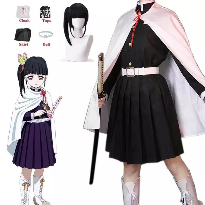 Jual Tsuyuri Kanao Cosplay Costume Anime Demon Slayer Kimetsu No Yaiba ...