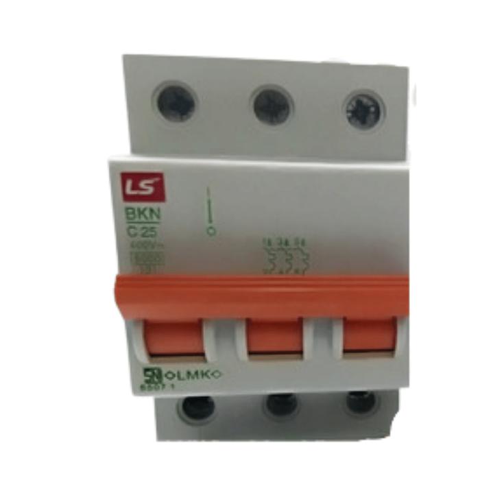 Jual MCB LS BKN 3 POLE 6KA 25A (AMPERE) / MCB LS BKN-3P-C25 3PHASE SNI ...