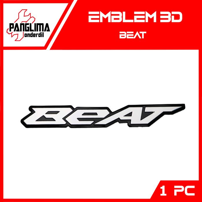 Jual Emblem Logo Honda Beat 3D Timbul Muncul Satuan Stiker Tempel1 Pc ...