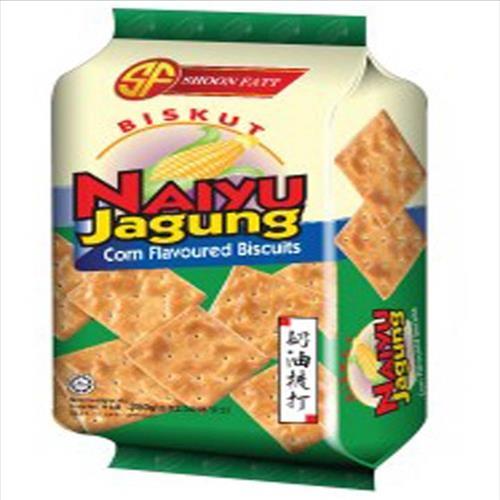 Jual S49476 BISKUIT SHOON FAT 350GR NAIYU CORN CRACKERS BUNGKUS - Kota ...