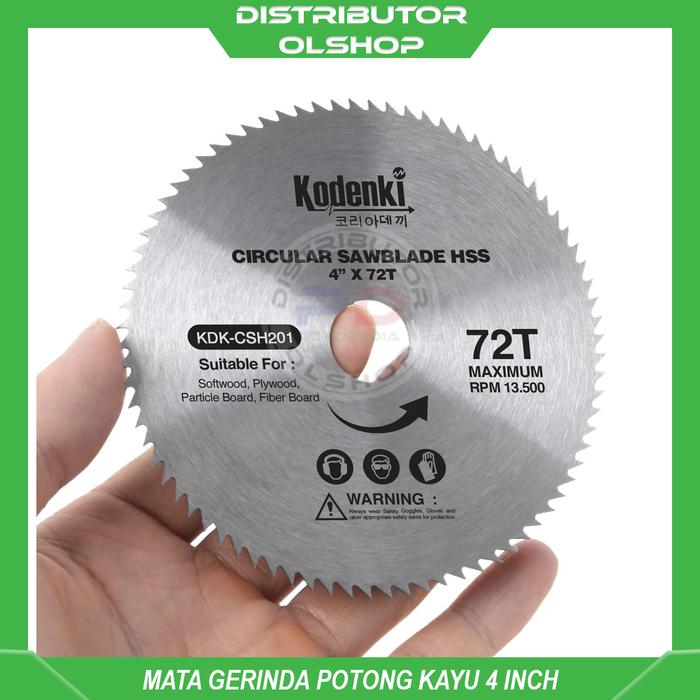 Jual Kepala Mata Pisau Mesin Gerinda Potong Kayu Circular Saw Blade 4 ...
