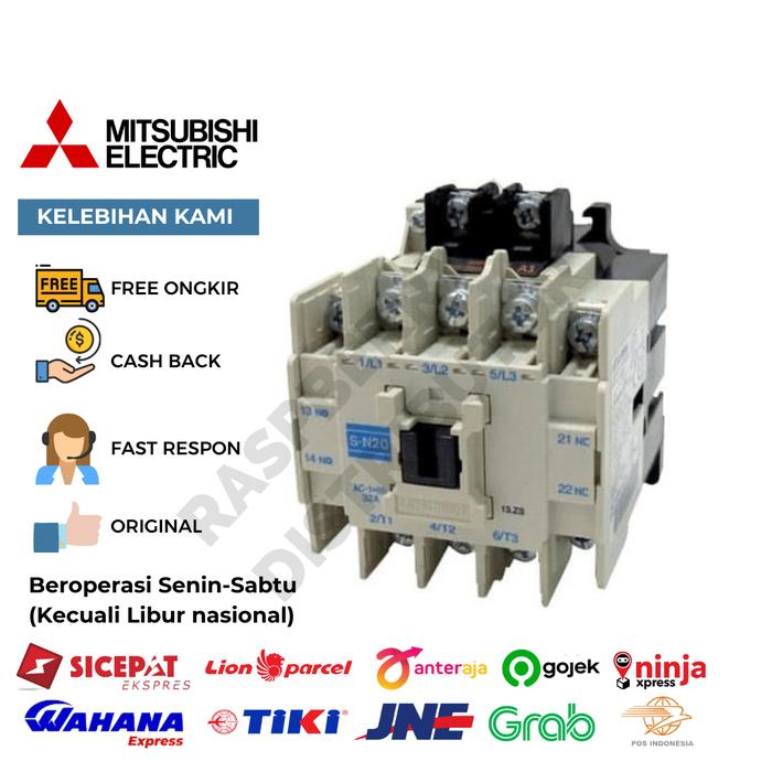 Jual MAGNETIC CONTACTOR SN-10 220V 380V / AC KONTAKTOR SN 10 220VAC 380 ...