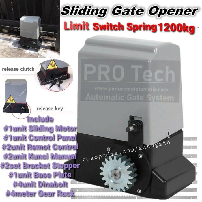 Jual sale Automatic Sliding Gate 1200kg Mesin Pintu Gerbang Otomatis ...