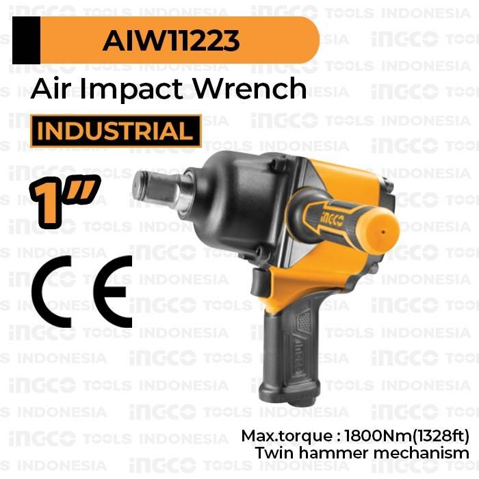 Jual Air Impact Wrench 1" Inch INGCO AIW11223 Socket Angin Pneumatic ...