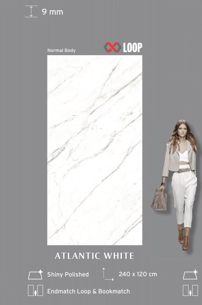 Jual GRANIT QUADRA Big Slab 240x120 Atlantic White - Kota Tangerang ...