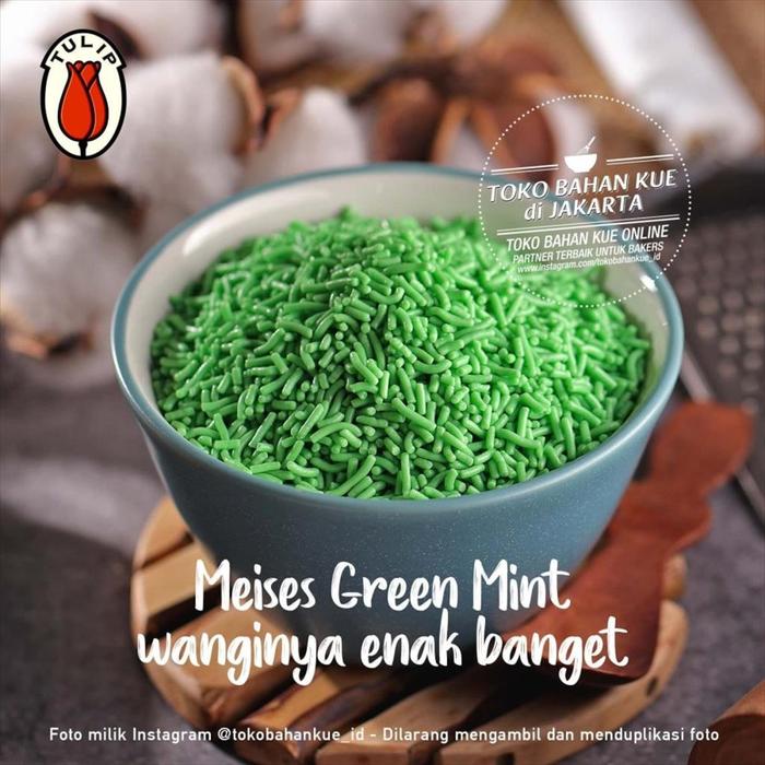 Promo Tulip GREEN Meses 1kg Chocorice Meises Warna Hijau Compound ...
