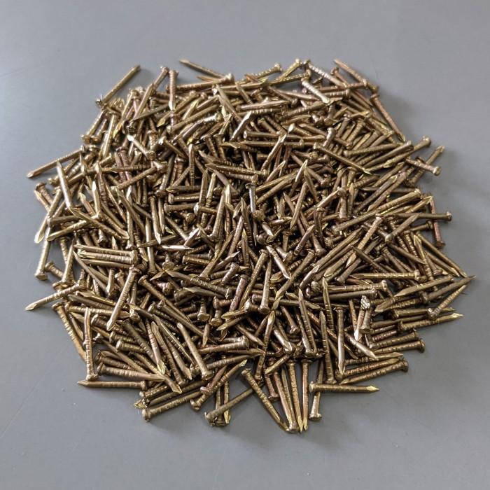 Jual Paku kuningan / paku logo / paku logo kuningan ukuran ⅝" Best ...