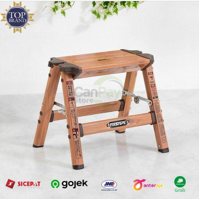 Jual Fixsteps Tangga Aluminium 1 Step Motif Kayu Tangga Lipat Tangga ...