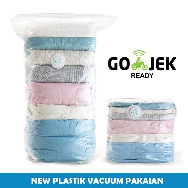 Promo NEW Plastik Vacum Baju Travel Vakum Vaccum Bag Plastic Packing ...