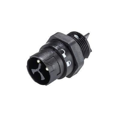 Jual RST Connector Panel Mount Male 3P 16A Black (46.032.5053.1 ...