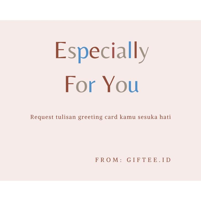 Jual GREETING CARD CUSTOM KARTU UCAPAN UKURAN 11X8 CARD ULANG TAHUN ...