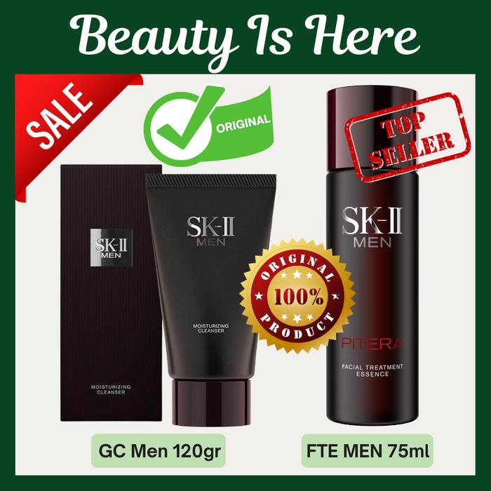 Promo SK-II SKII SK2 FTE MEN 75ml + Cleanser MEN 120gr Treatment Essence - Jakarta Utara ...