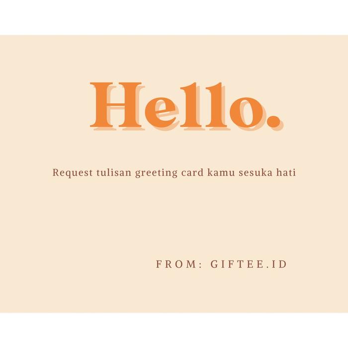 Jual GREETING CARD CUSTOM KARTU UCAPAN UKURAN 11X8 CARD ULANG TAHUN ...