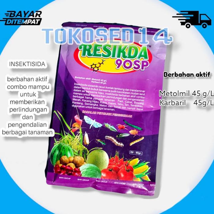 Jual Resikda 90SP 80 gram insektisida ulat untuk tanaman padi kentang ...