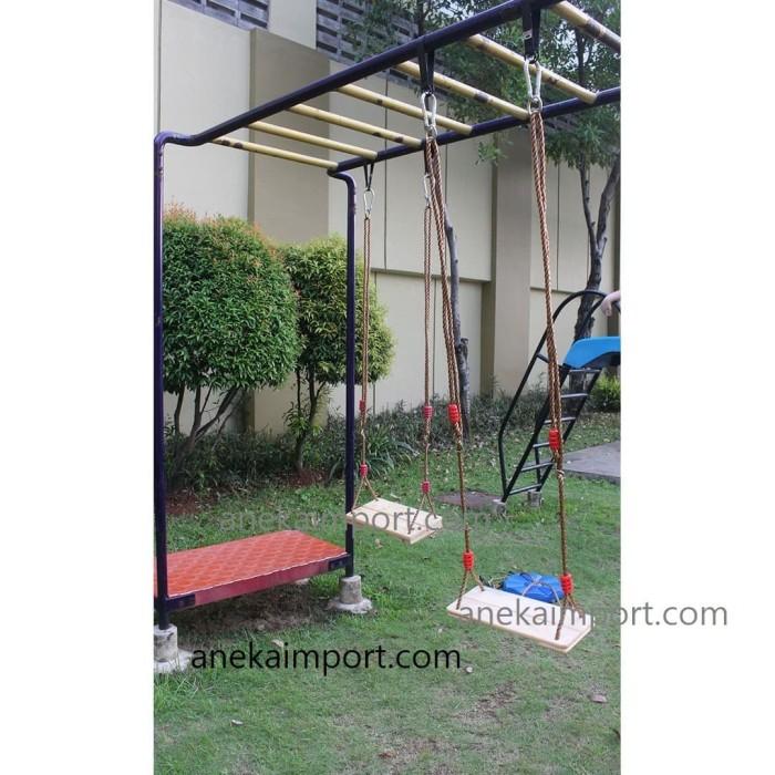 Jual ss ayunan kayu rantai tali tambang, ayunan kayu portable, ayunan ...