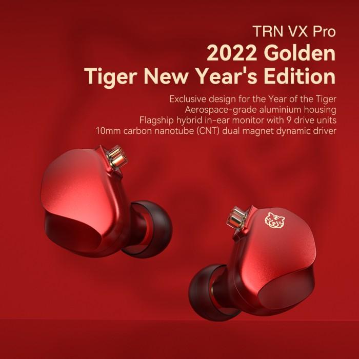 Promo TRN VX PRO with Mic 8BA+1DD Hybrid Metal In Ear Monitor Earphone ...
