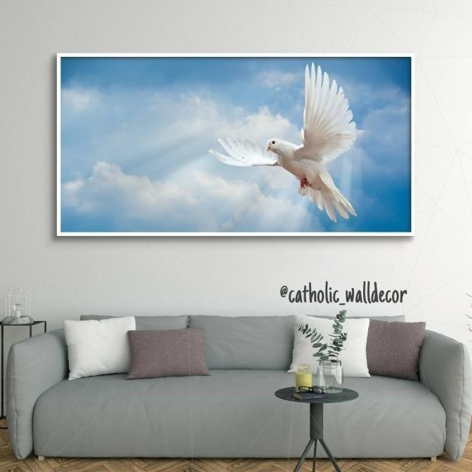 Jual HIASAN DINDING ROHANI KRISTEN KATOLIK LAMBANG ROH KUDUS/MERPATI ...
