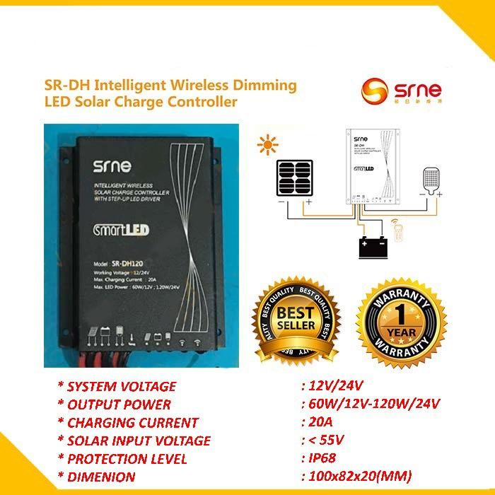 Jual PROMO SRNE Solar Charge Controller All In One SR-DH Auto 12V/24V ...