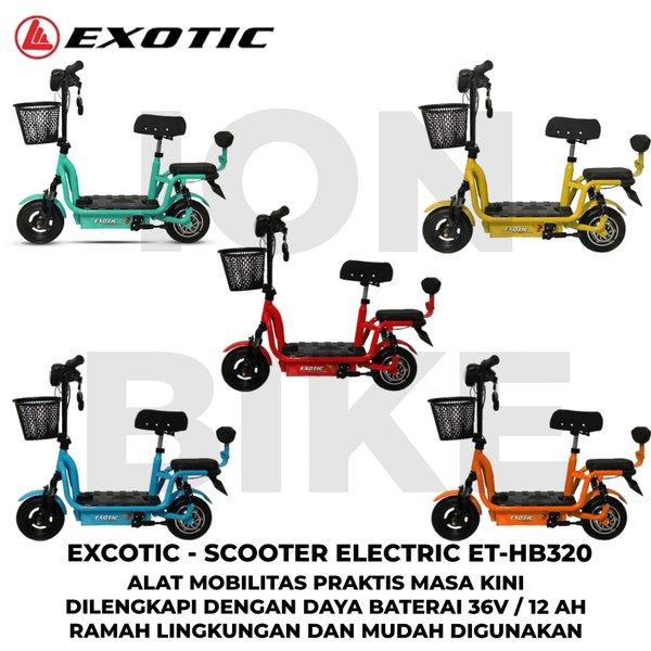 Jual Skuter Listrik Exotic HB320 Scooter Sepeda Elektrik Otoped Otopet ...